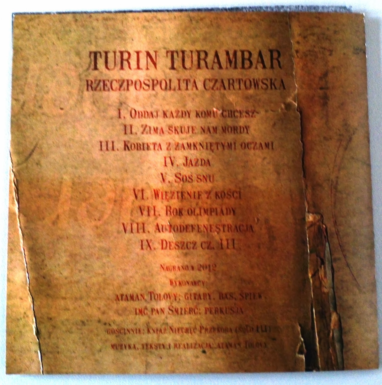 Metallifer Blog : Túrin Turambar - Rzeczpospolita Czartowska (2013)