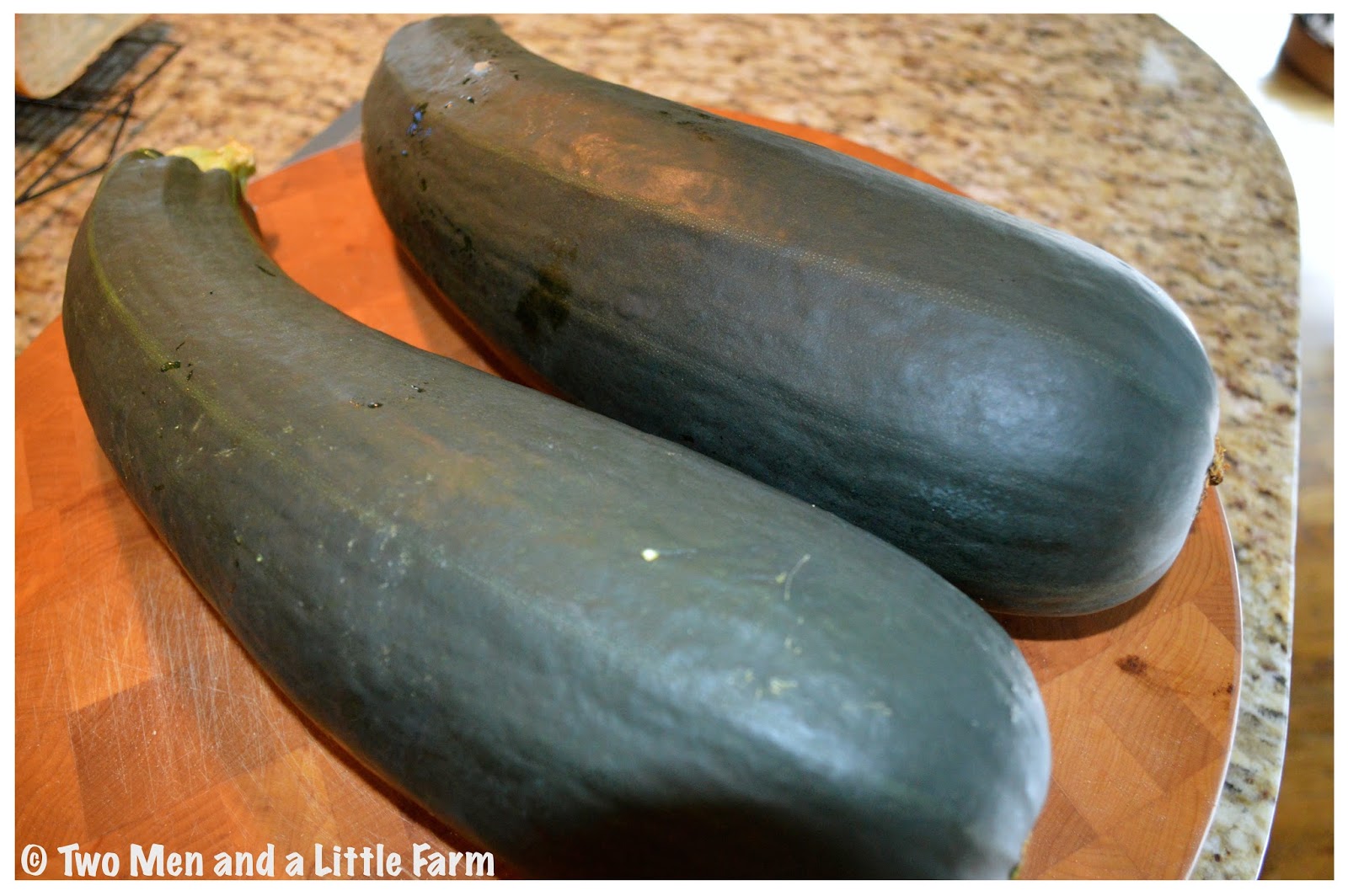 Two Men and a Little Farm: MEAT AND RICE STUFFED ZUCCHINI RECIPE