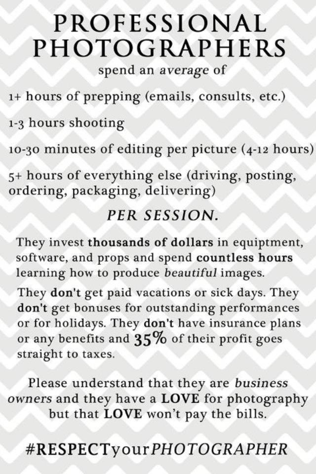 Inspired Life Photography: Respect Your Photographer