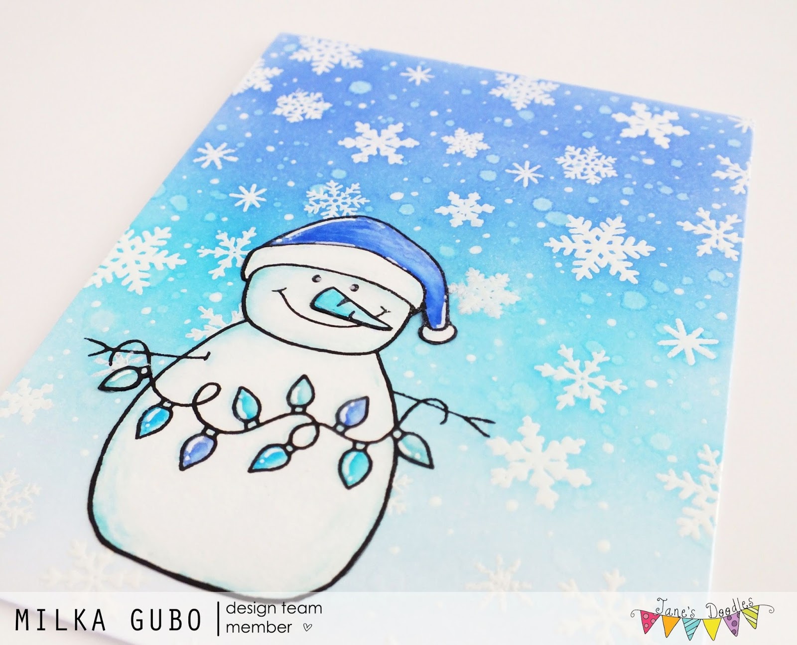 Crafty Milka: Winter Wonderland Card (Jane's Doodles DT Spotlight)