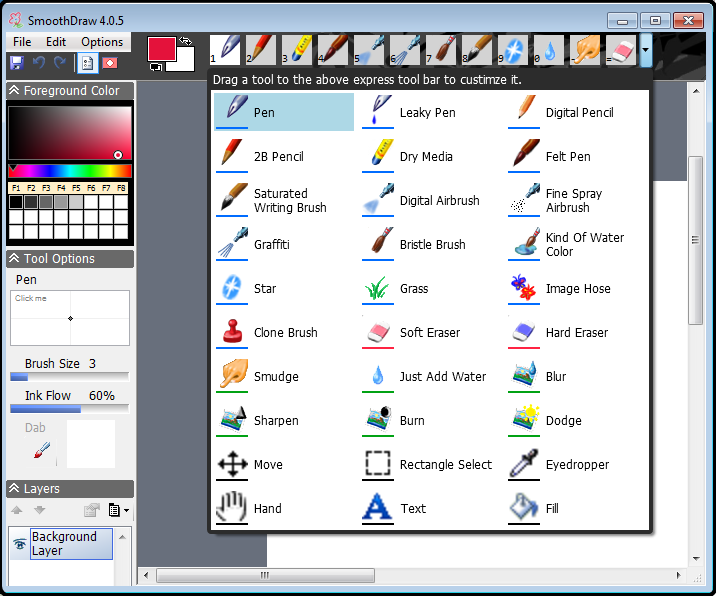 Pintar com Smoothdraw