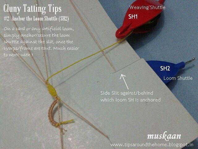 muskaan's T*I*P*S: Cluny Tatting Tips