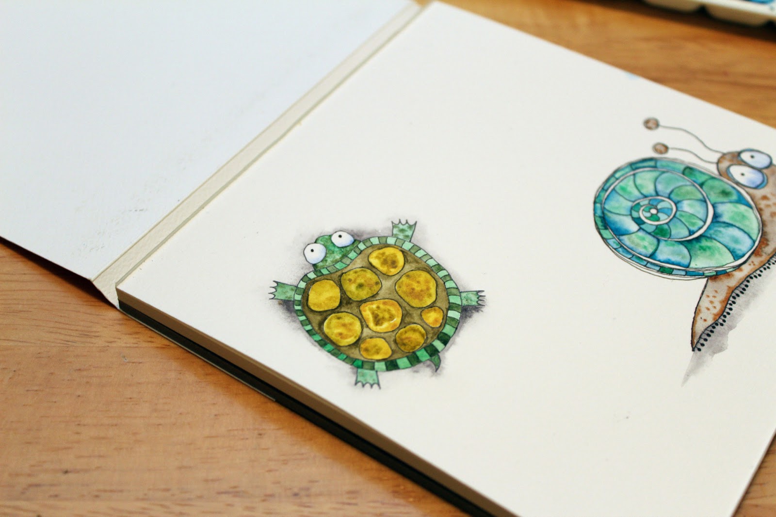 Tam's Art In Flight: TURTLES AND SNAILS, WHAT DO THEY HAVE IN COMMON?