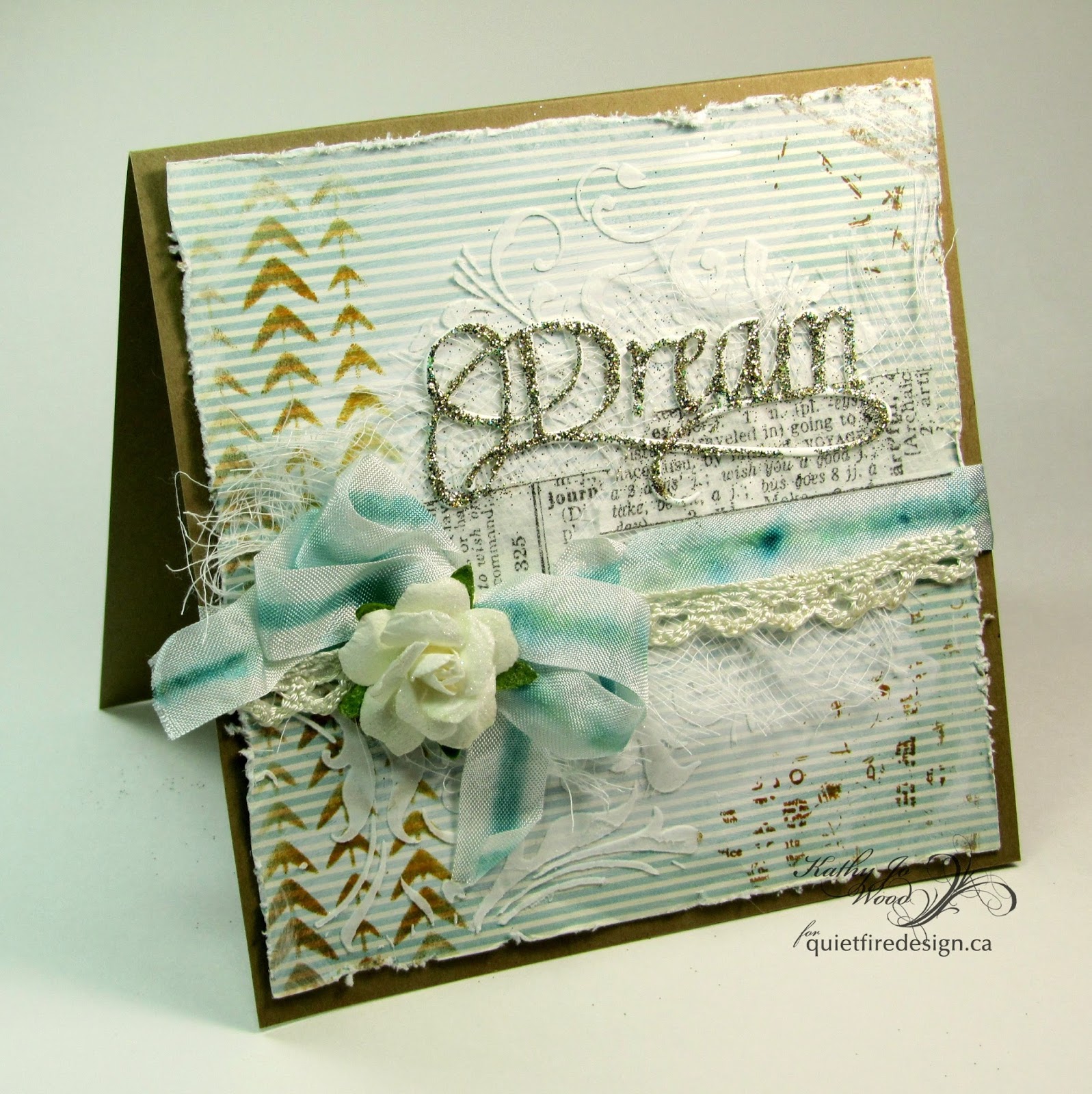 I'm a Little Teapot...: "Dream" mixed media card