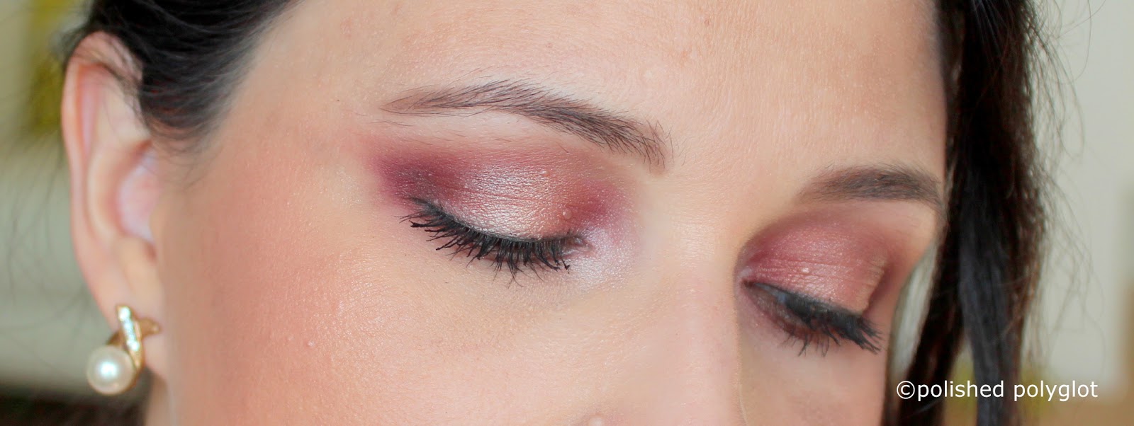 Makeup │Wine red and Rose gold for an Autumn look [Monday Shadow ...