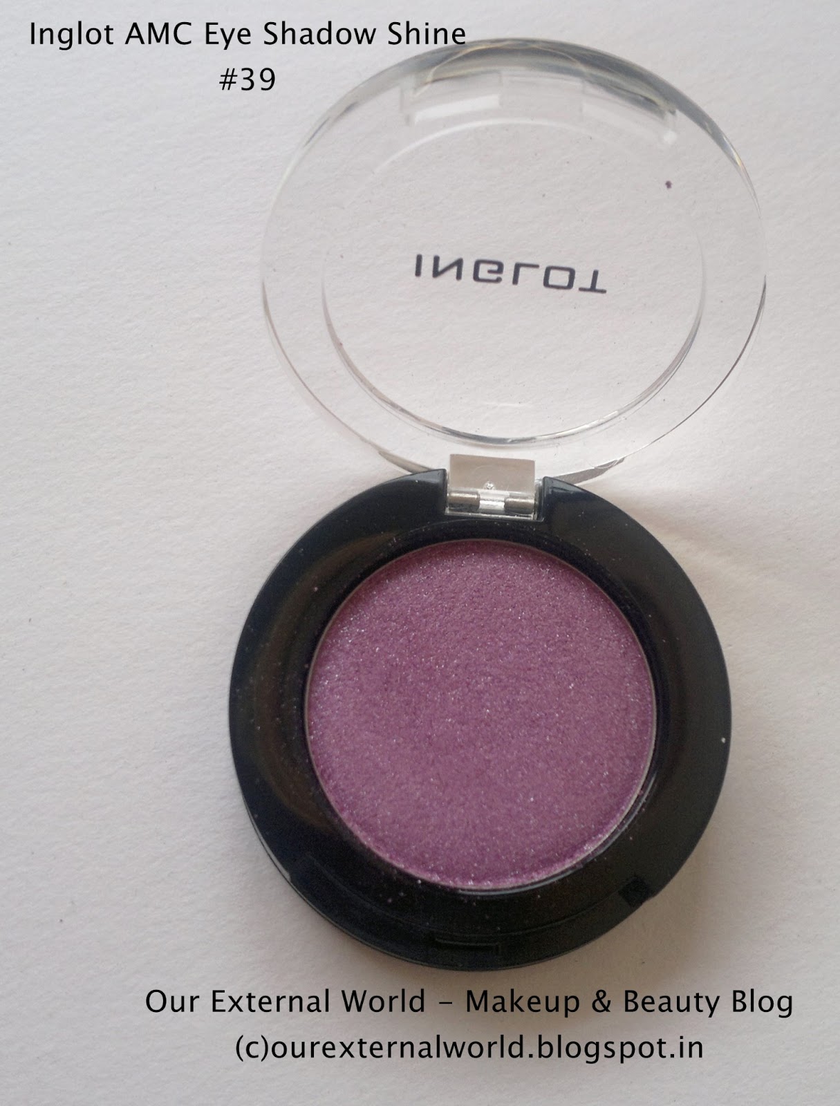 Inglot AMC Eye Shadow Shine #39 - Review, Swatch and EOTD