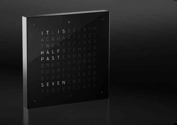 Cyberpac Blog: Qlock Two - A Typographic Hand-Free Clock