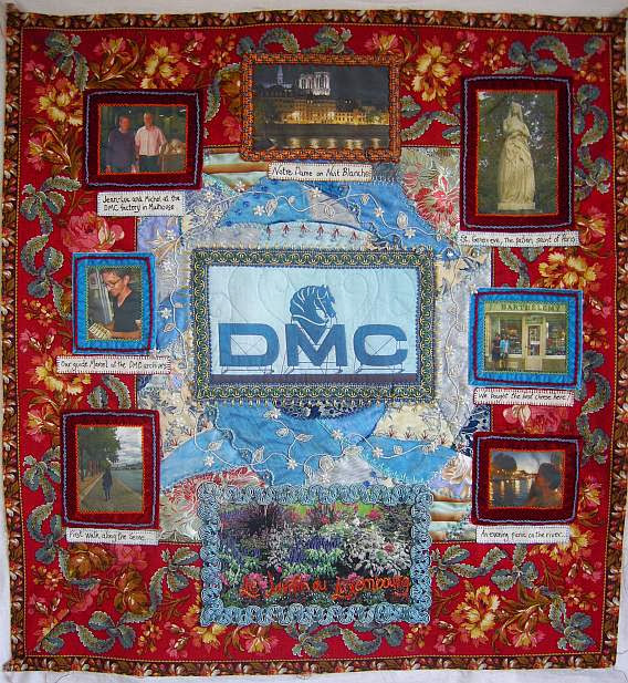 Allie's in Stitches: The DMC Crazy Quilt Commission, Part 3: Captions ...