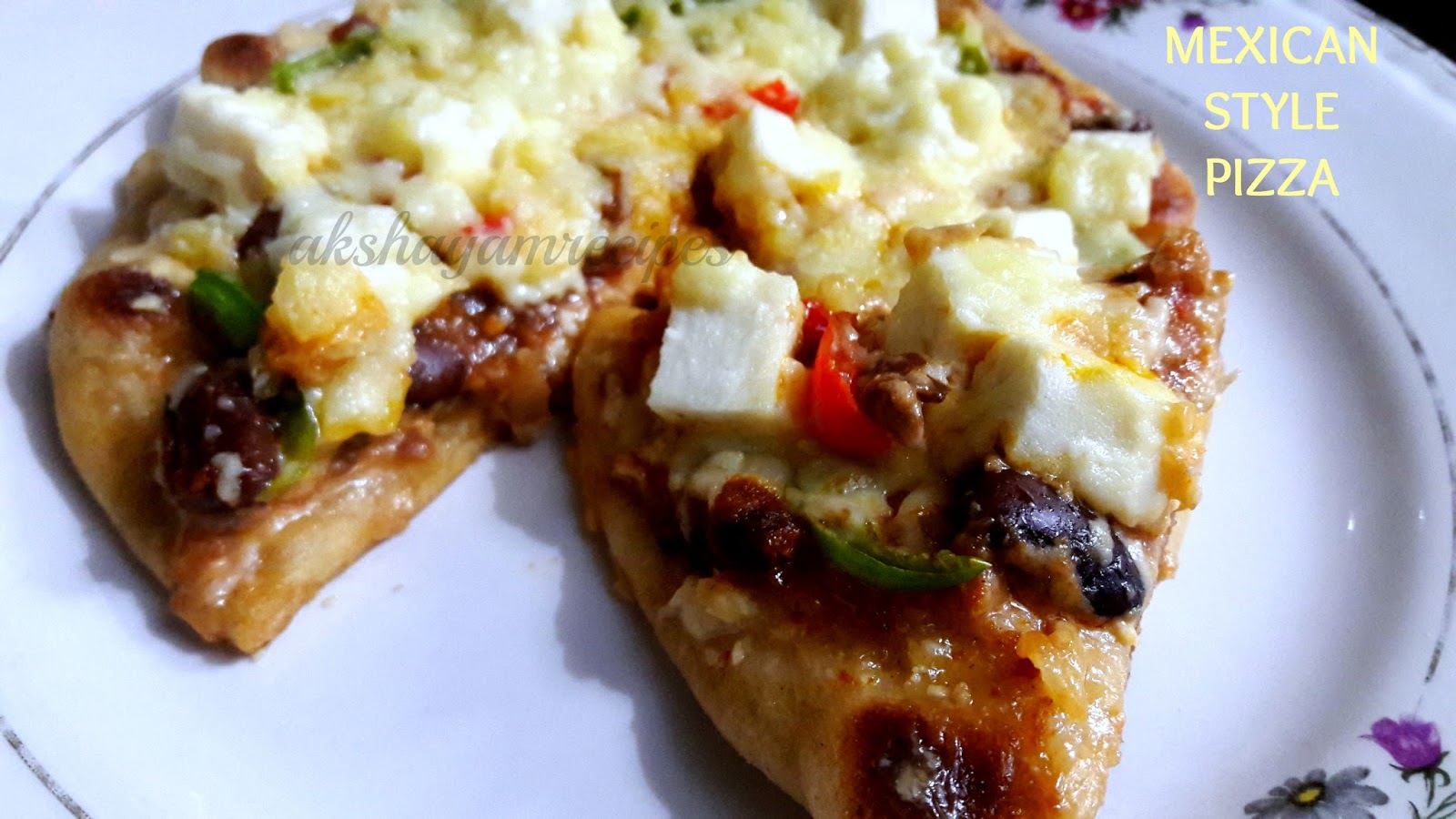 Mexican Style Pizza ~ Home cooking
