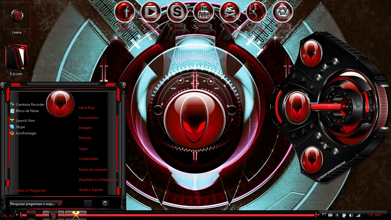 Tema Windows 7 Alienware - fasrback