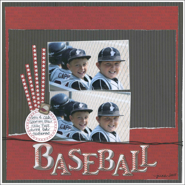 Scrappin' Sports & More: Baseball Rally Caps