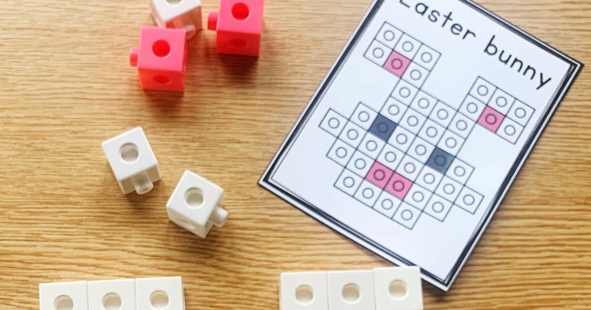 Ms. Moran's Kindergarten: Easter Fine Motor Snap Cube Activities