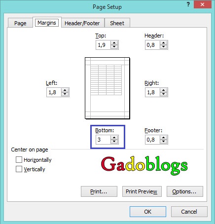 Cara membuat Kertas F4 di Excel - GADOBLOGS