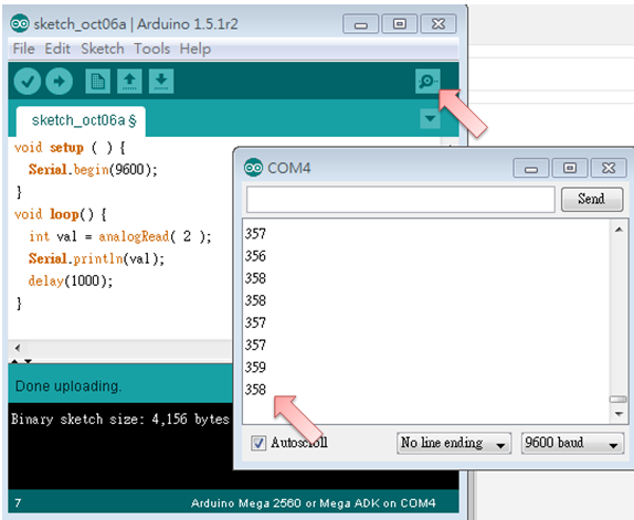 Ming's Blogger: Arduino與PC的通訊 (Serial.begin)