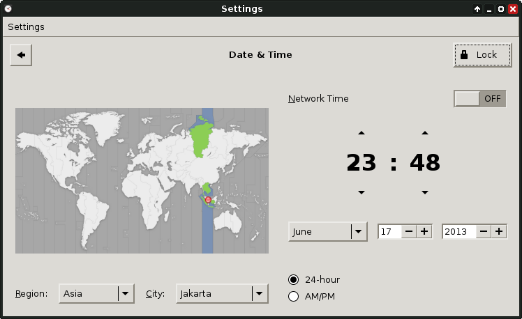How to Setup Time & Date (GUI) on Archlinux