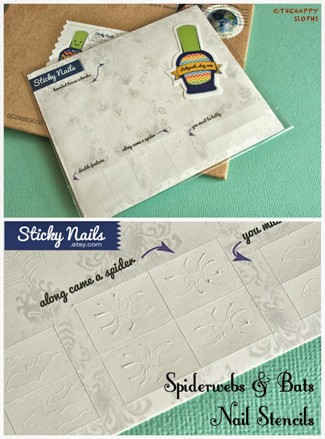 Sticky Nails Spiderwebs & Bats Nail Stencils: Review and Photos | The ...