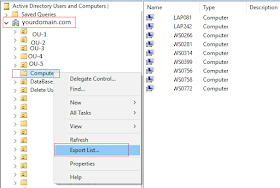 Techies Sphere: How to export Computers List from AD?