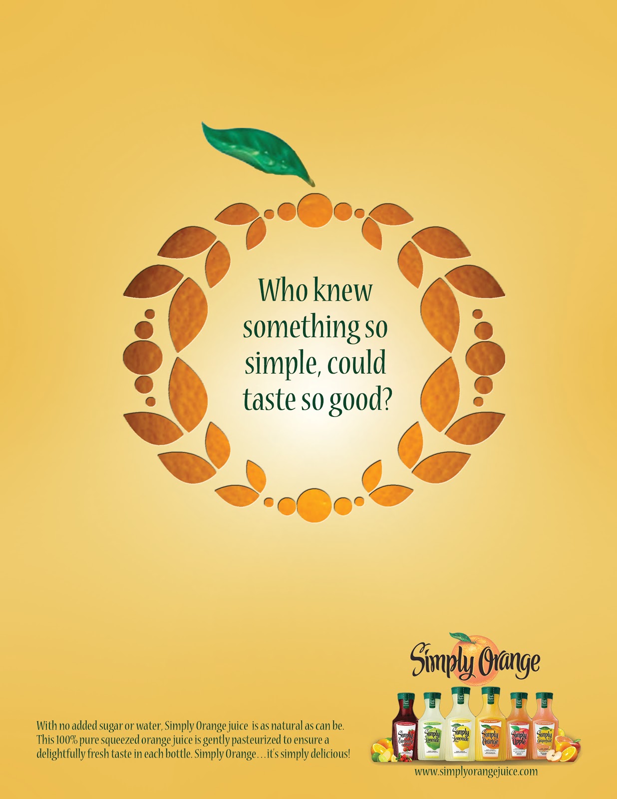 Joanna's Portfolio: Simply Orange Juice Company Ad Campaign