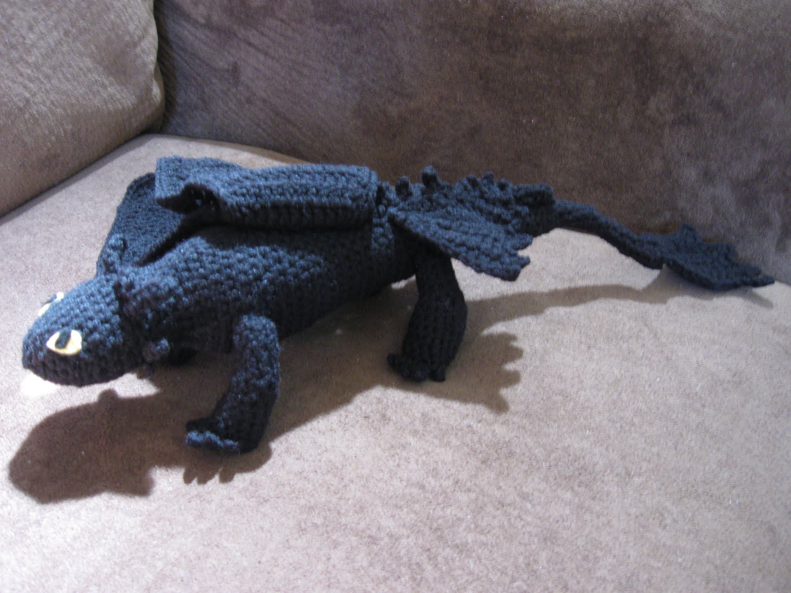 Mostly Nerdy Crochet: Crochet Toothless II Mostly Nerdy Crochet: Crochet Toothless II
