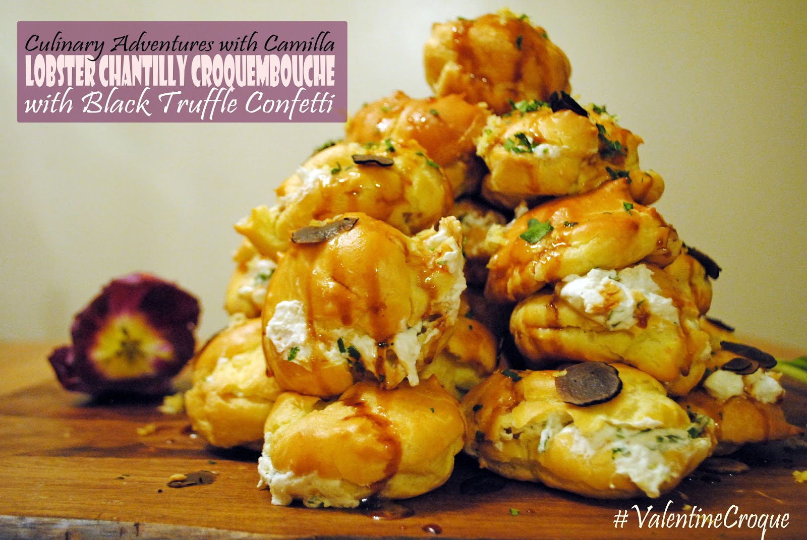 Lobster Chantilly Croquembouche with Black Truffle Confetti for # ...