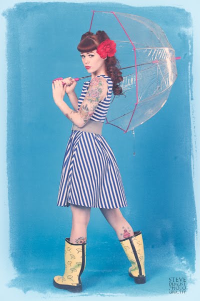 The Psycho Dame behind Poofhawk Clothing: Pin Up Art/Rockabilly ...
