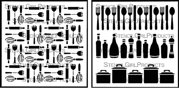 StencilGirl Talk: New Stencils! Organic Zen plus Baking and Cooking