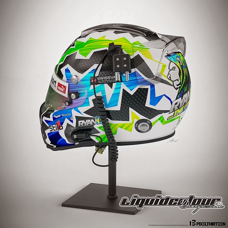 Racing Helmets Garage: Stilo ST4 "Swissvax" 2014 by Liquid Colour Designs