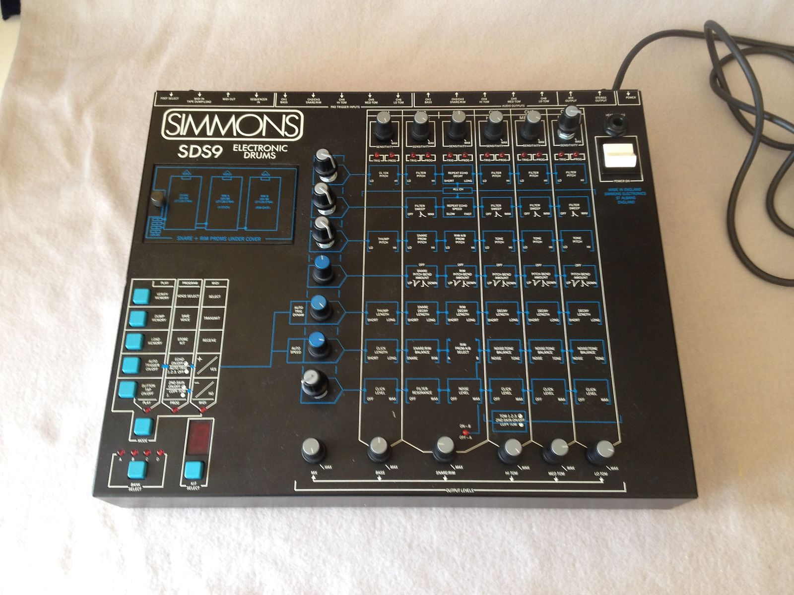 MATRIXSYNTH: Simmons SDS9 Electric Drum Set with Module, Cables, Manual ...