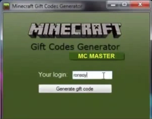 Minecraft Haks: Minecraft Gift Code Generator