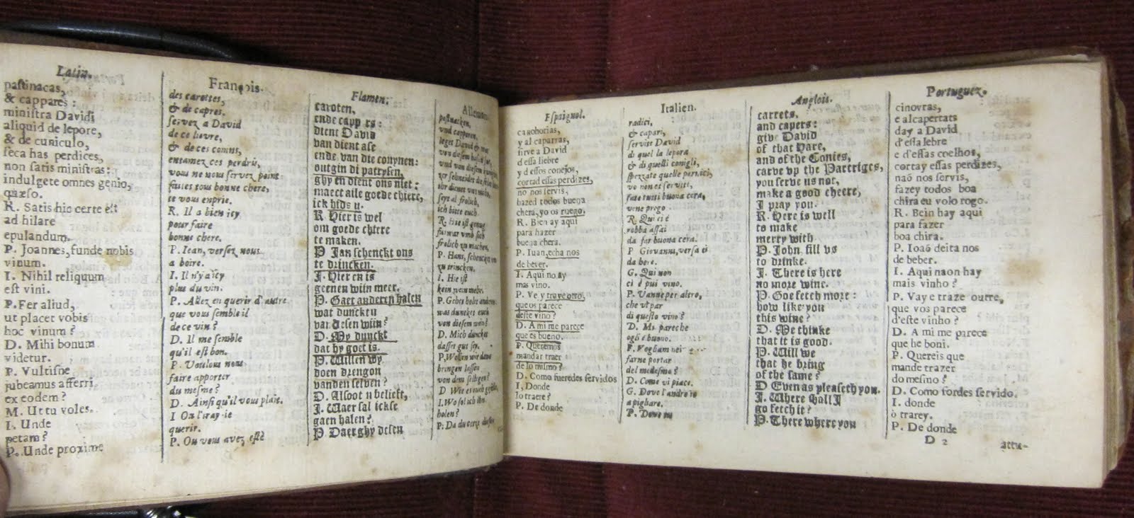MCRS Rare Books Blog: "A Little Dictionary of Eight Languages"