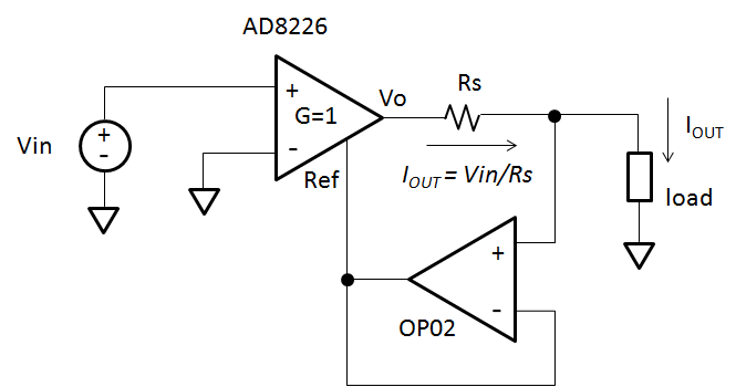 Making a Current Source Using an In-Amp
