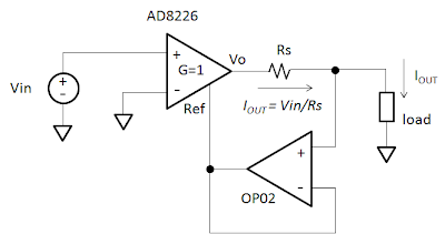 Making a Current Source Using an In-Amp