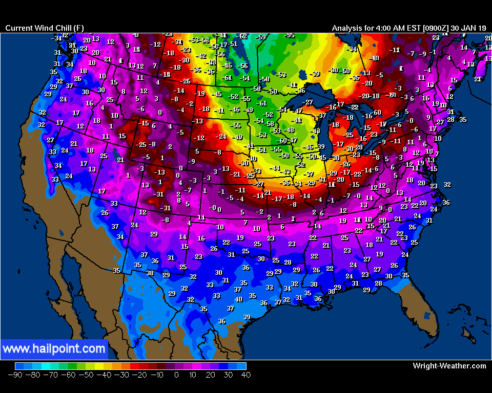 The Big Wobble : Insanely dangerous temperatures of -75 F -60 deg C and ...