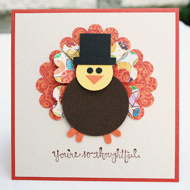 carrot top x 3: turkey card tutorial