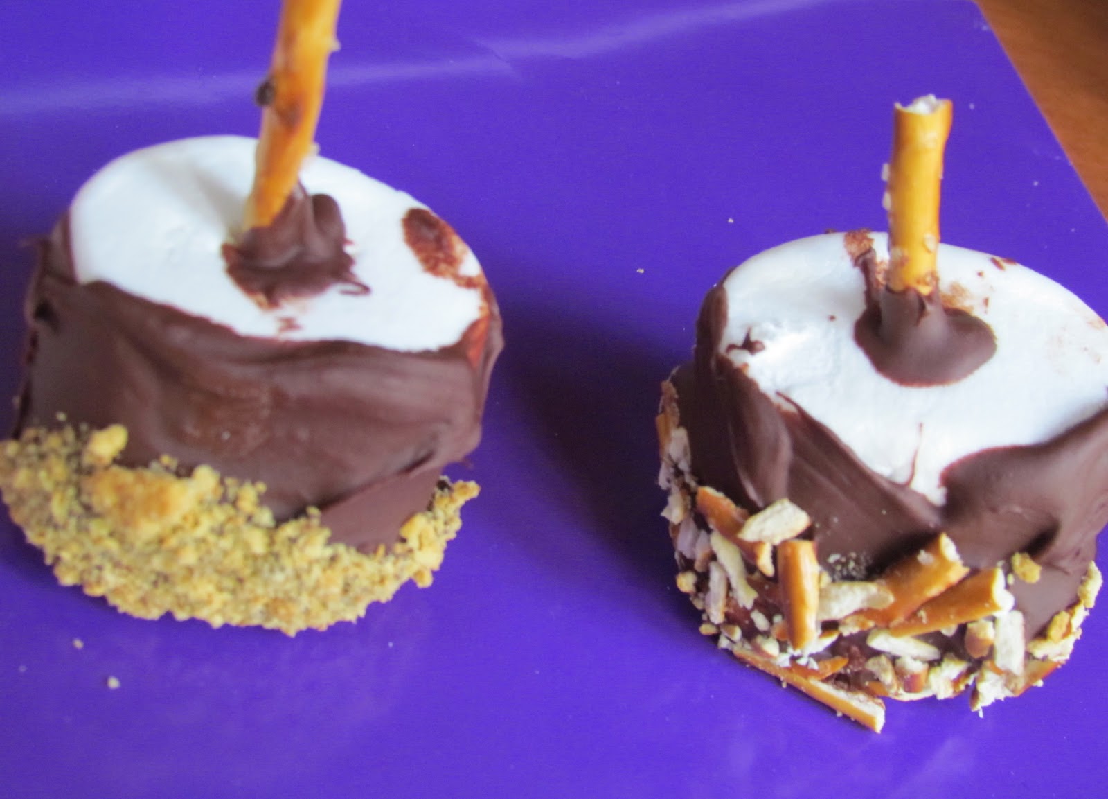 Fun with Marshmallows and Smores apple recipe