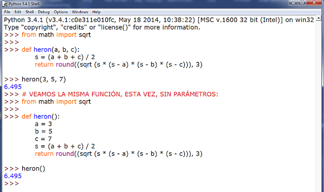 APRENDER A PROGRAMAR CON PYTHON: FUNCIONES DEFINIDAS POR EL USUARIO III. PARÁMETROS.