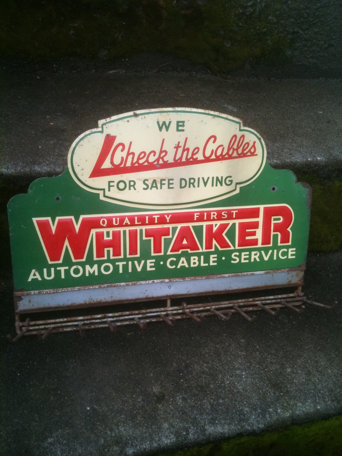 SEATTLE JUNK LOVE: SOLD- old lithographed automotive parts sign with ...