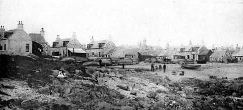 Tour Scotland: Old Photograph Inverallochy and Cairnbulg Scotland