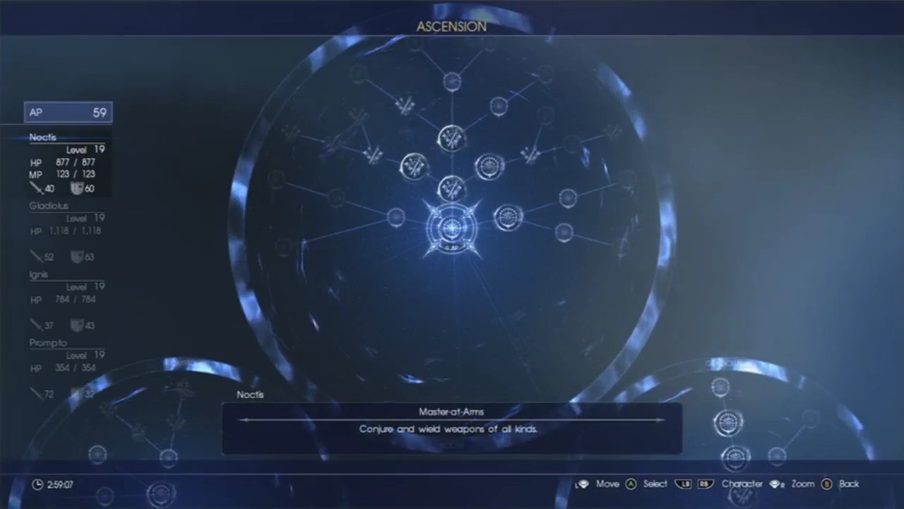 Aa' Game Sains: Final Fantasy XV - all about Ascension Skill Tree ...
