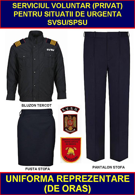 UNIFORME POMPIERI VOLUNTARI - SVSU SI SPSU