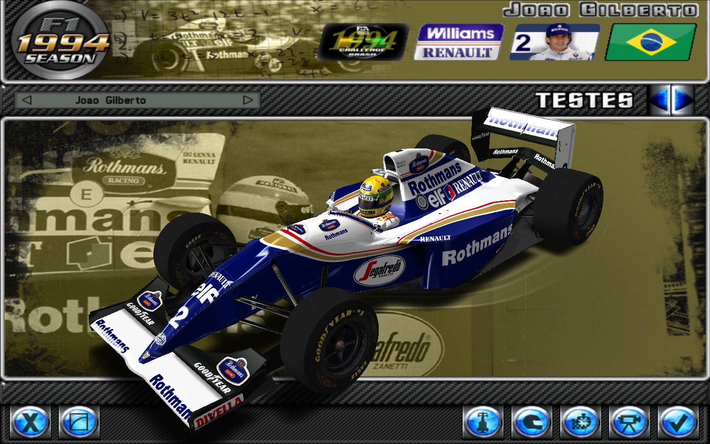 F1 Challenge BRASIL: F1 1994 SG [Pedido]