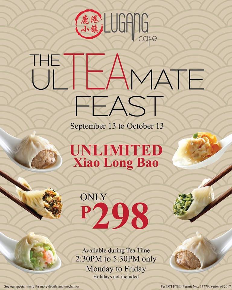 Manila Shopper: Lugang Cafe ulTEAmate Feast Promo: Sept-Oct 2017