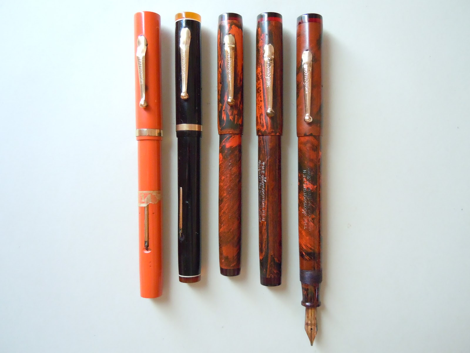 old fountain pens just for fun: 2012