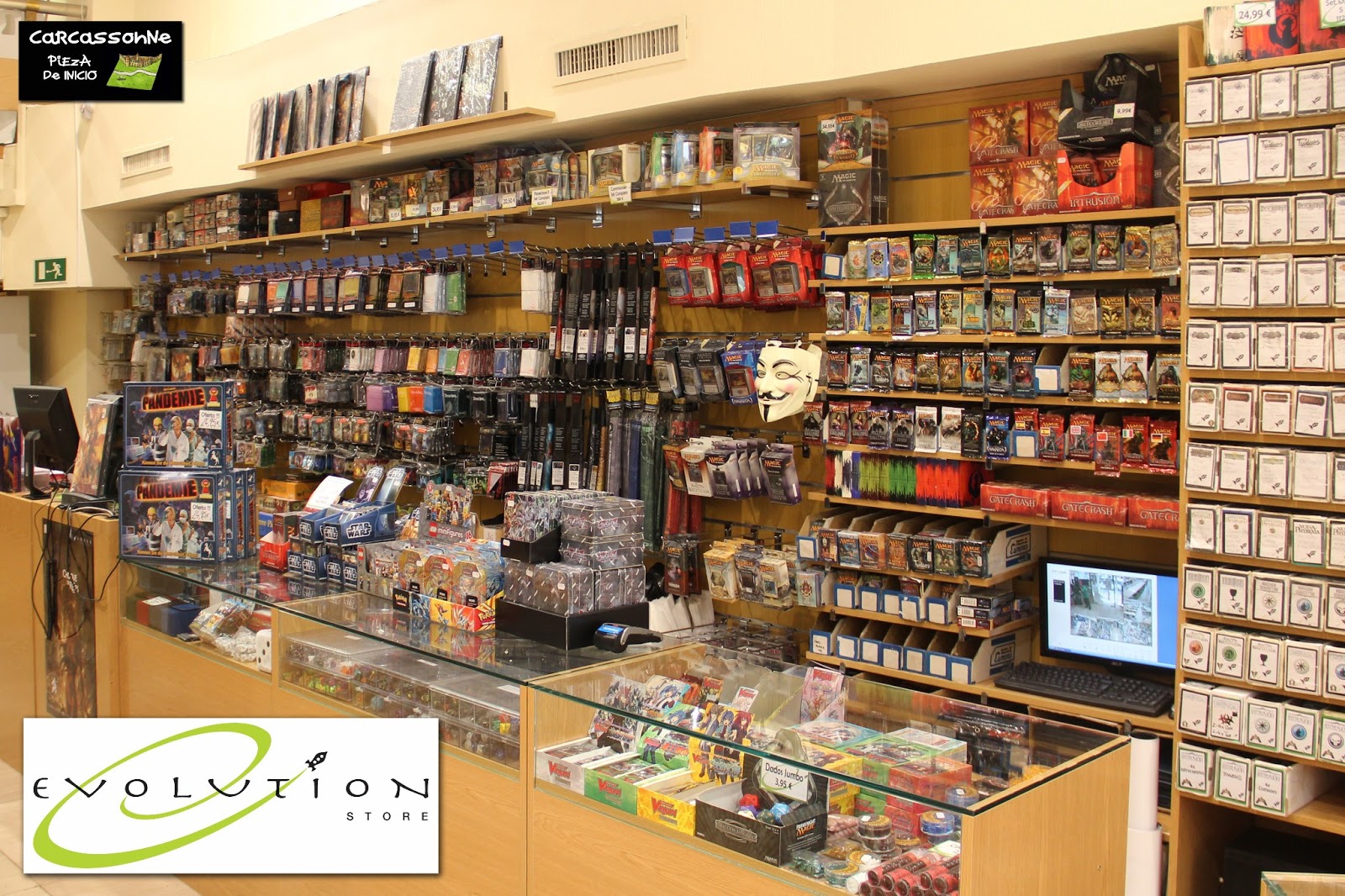 Carcassonne Pieza de Inicio: De tiendas por... ...Madrid: EVOLUTION STORE