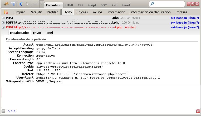 →el Arte De Programar← Extjs Request Aborted By Timeout
