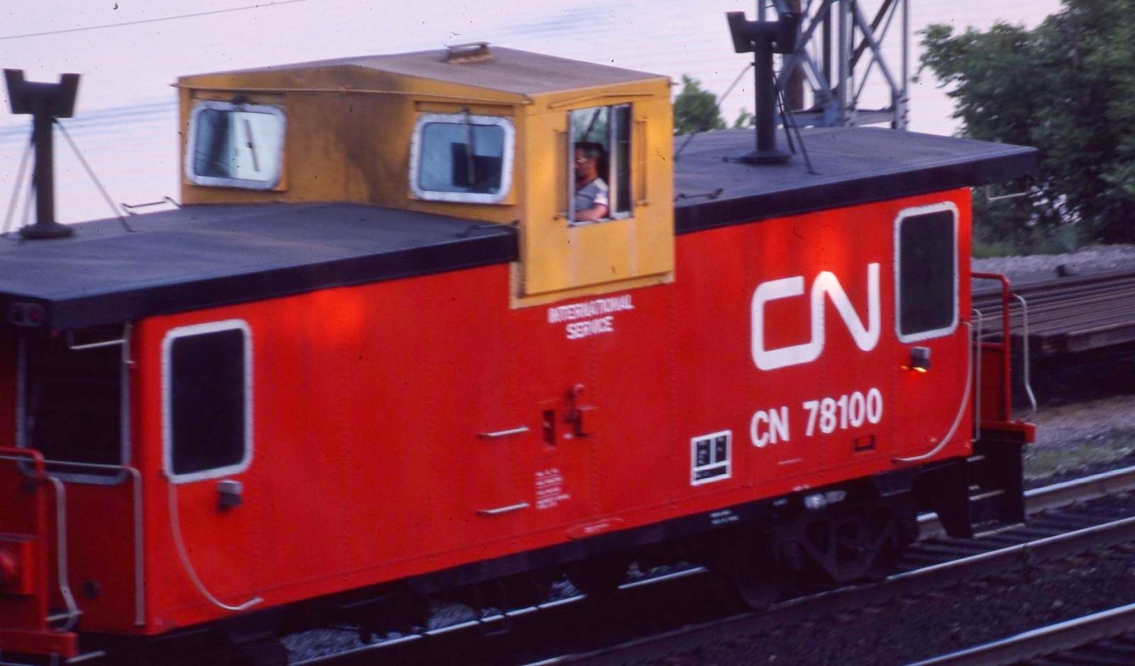 Trackside Treasure: CN International Service Cabooses