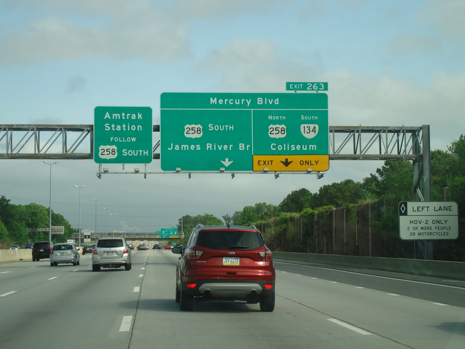 Luke's Signs: Interstate 64 & Interstate 664 - Hampton, VA