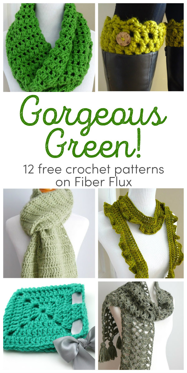 Fiber Flux: Gorgeous Green! 12 Free Crochet Patterns