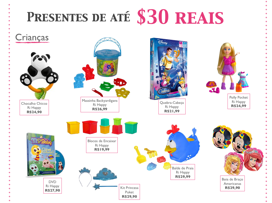 Presentes de até 30 reais! | Minuto de Frescura