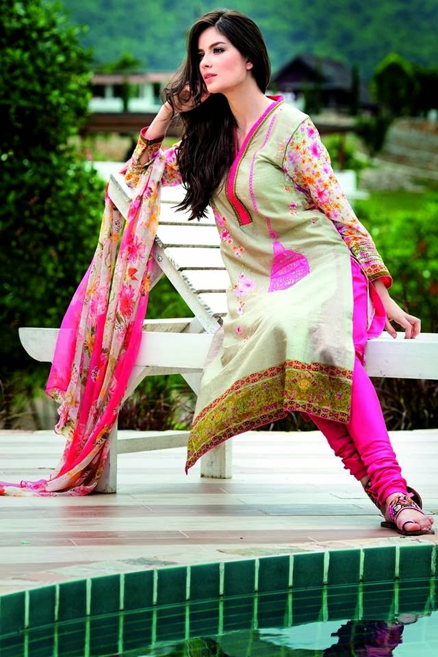 Gul Ahmed The Original Lawn Collection 2014 | A Beautiful Life Summer ...